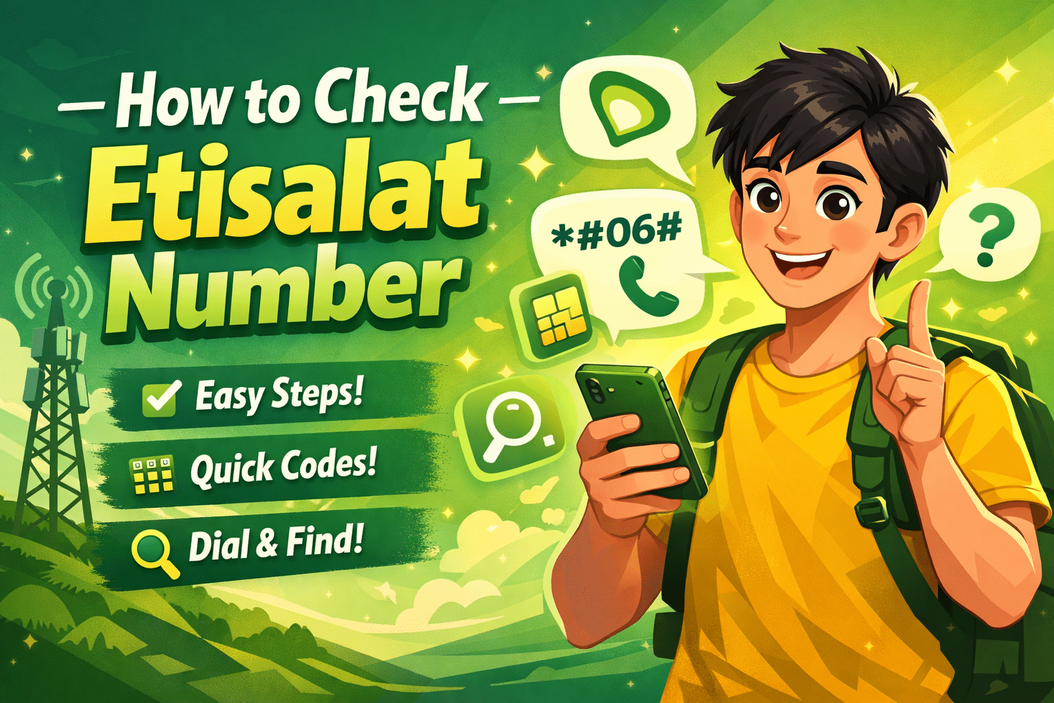 Check Etisalat Number Instantly Using USSD Code